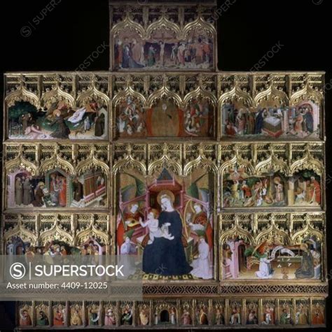 RETABLO DE LA VIDA DE LA VIRGEN Y DE SAN FRANCISCO PROCEDE DE LA