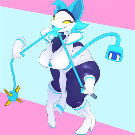 Rule 34 Anthro Arched Back Breasts Cryptiacurves Deltarune Furry Robot Robot Girl Robot