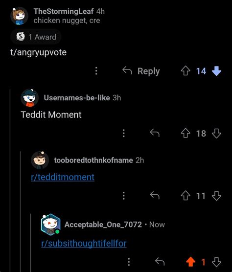 Teddit Moment R Subsithoughtifellfor