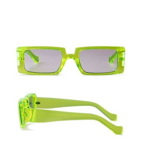 90s Vintage Rectangular Sunglasses Black Rectangular Sunglasses