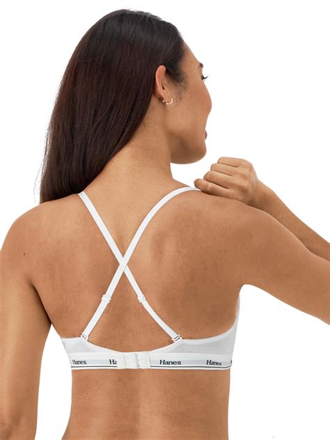 Hanes Originals Womens Stretch Contour Wirefree Bra