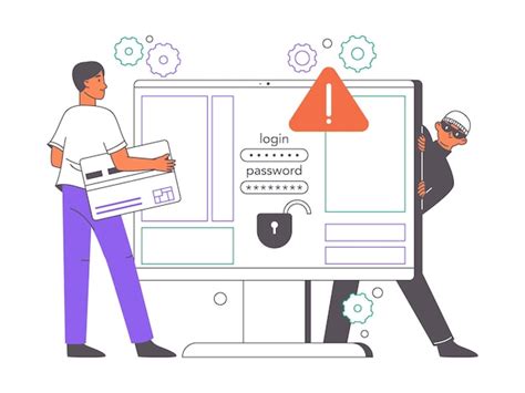 Premium Vector Internet Scam Phishing Cyber Hacker Attack Computer Security Flat Vector