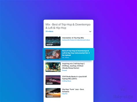 Playlist Ui Design By Ildiko Gaspar On Dribbble