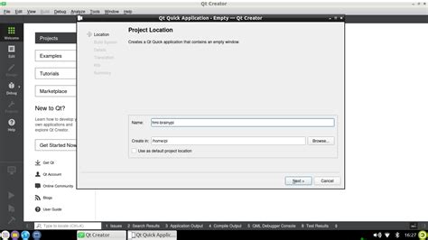 hmi on brainy pi using qml brainy pi