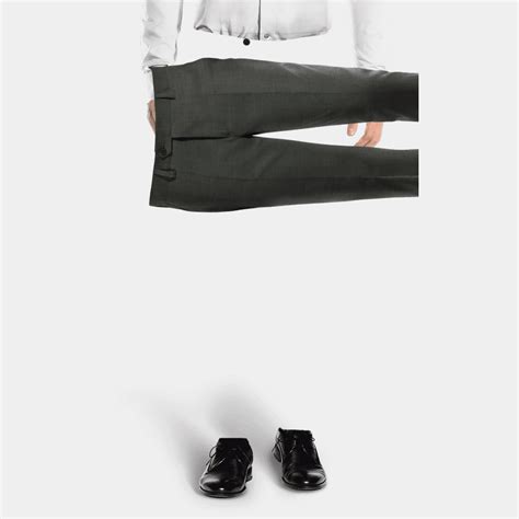 Lightweight Breathable Stretch Iron Gray Hopsack Trousers