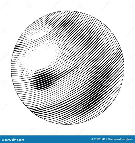 Neptune Hand Drawing Vintage Style Black And White Clipart Isolated On