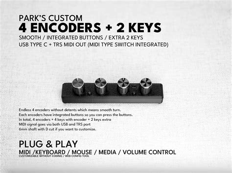 Parkstool 4es2k 4 Encoders 2k Midi Controller