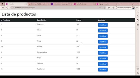 Modificar En Php Parte 1 Youtube