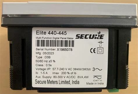 Secure Multifunction Meters Elite 440 441 To 445 Energy Meter Three Phase At ₹ 7400