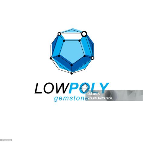 기술 회사 로고 유형입니다 3d 다각형 기하학적 면이 있는 오브젝트 벡터 추상 설계 요소 0명에 대한 스톡 벡터 아트 및 기타 이미지 Istock