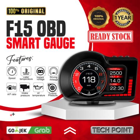 Jual F Universal OBD Speedometer Digital Smart Gauge Head Up Display Kab Sleman TechPoint