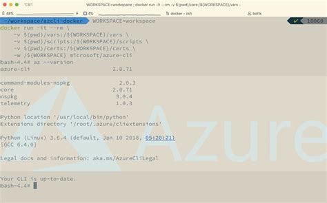 Docker Run Running The Az Cli In A Container For AzureStack