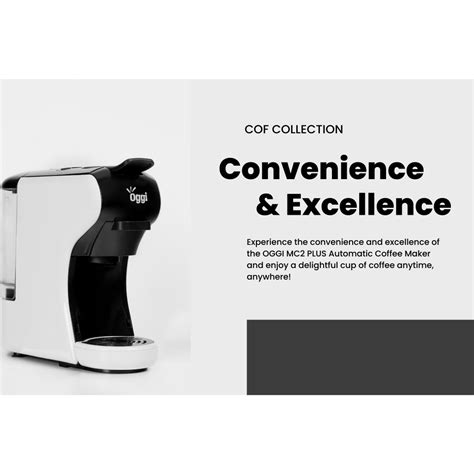 Oggi เครื่องชงกาแฟอัตโนมัติ Coffee Machine Capsule รุ่น Mc2 Plus รุ่น