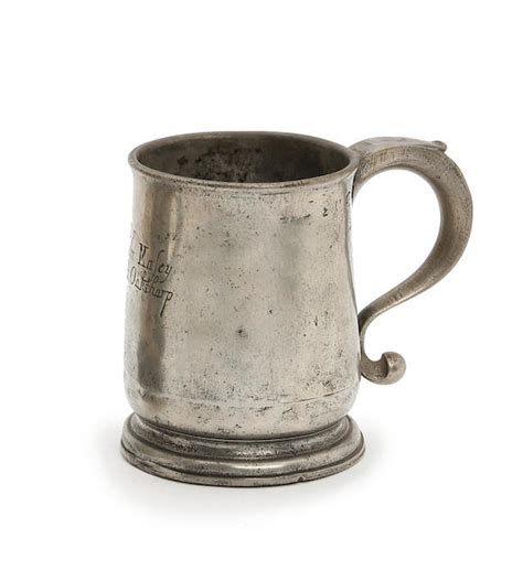 Bonhams An Ale Pint U Shaped Mug Circa 1730