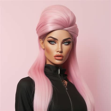 Premium Ai Image Barbie Pink