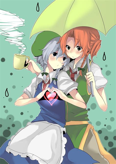 Izayoi Sakuya And Hong Meiling Touhou Drawn By Clover Lapis Lazure Danbooru