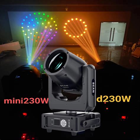 7r Sharpy Mini 230w Beam Pattern Moving Head Lights Rainbow Prism
