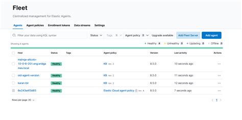Fleet Agent Logs Not Available Under Fleet Agent Logs Tabs · Issue