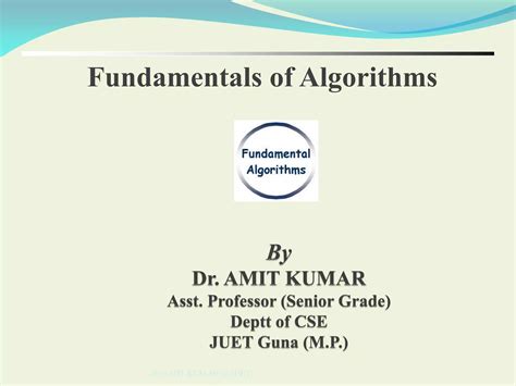 Fundamentals Of Algorithms Pdf