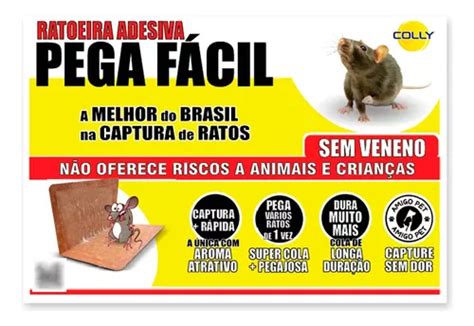 Ratoeira Adesiva Cola Pega Rato Papel Visgo C Peças MercadoLivre