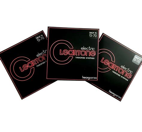 Cleartone Guitar Strings Electric 3 Pack Monster Drop C 13-70 Super ...