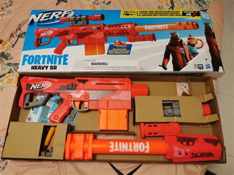 New Nerf Fortnite Heavy Sr Blaster Sniper Rifle Nerf Guns