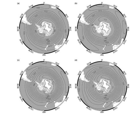 3 The Mean Mslp For 1979 2008 From Era 40 And Ecmwf Reanalysis For A