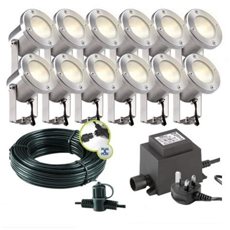 Techmar Catalpa Garden Spotlights Bundle 12 Light Kit