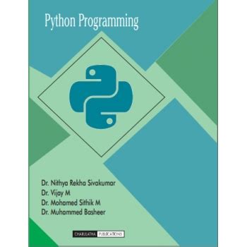 Charulatha Publications Python Programming