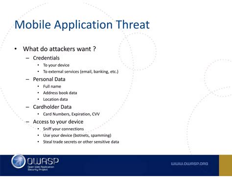 Owasp Top 10 Mobile Risks Ppt