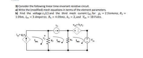 Solved 3 Consider The Following Linear Time Invariant