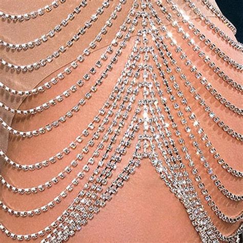 Chain Rhinestone Full Body Jewelry The Burner Shop