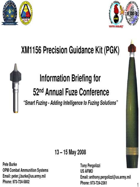 Xm1156 Precision Guidance Kit Pgk Pdf Artillery Military Science