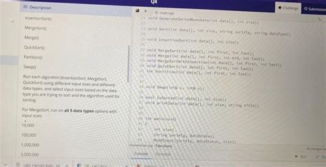 Solved Write The Missing Cose For The Empty Functions In The