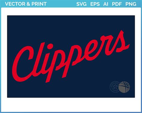 Los Angeles Clippers Jersey Logo 202425 Basketball Sports Vector
