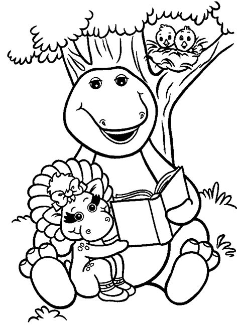 Barney And Friends Coloring Pages Coloring Home