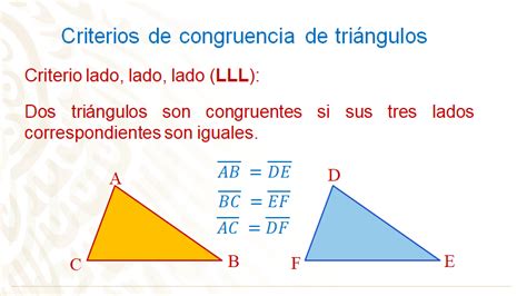 Triángulos Congruentes Nueva Escuela Mexicana