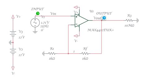 Non Inverting Amplifier Multisim Live Non Inverting Amplifier Multisim Live