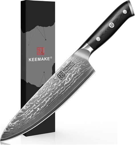 Amazon KEEMAKE Chef Knife 8 Inch Damascus Kitchen Knife 67