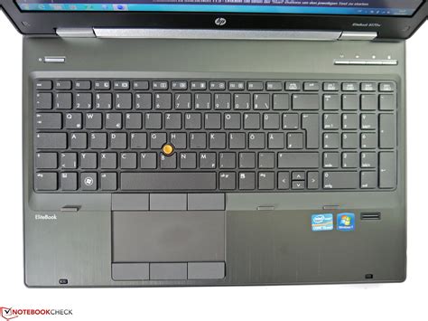 Review Hp Elitebook W Notebook Notebookcheck Net Reviews