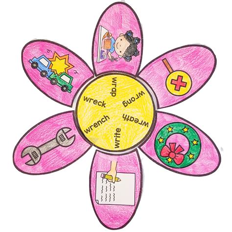 Wr Digraph Family Flower Craft Made By Teachers