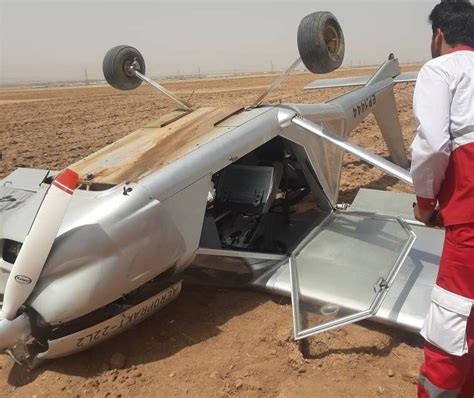 جزئیات حادثه سقوط هواپیما در تاکستان حال هر ۲ سرنشین مساعد است ایسنا