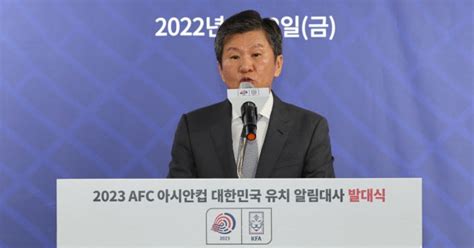정몽규 대한축구협회장 Fifa 평의회 재입성 실패7명 중 6위