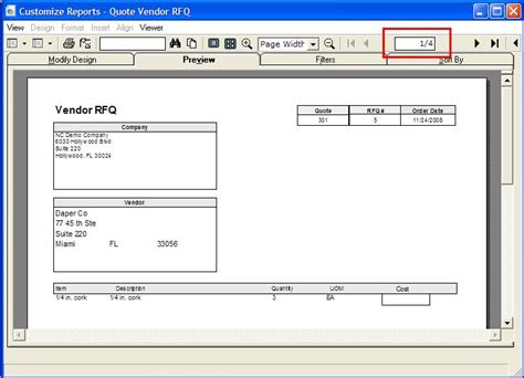 Generating Vendor Rfqs
