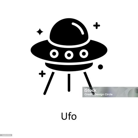 Ufo 벡터 솔리드 아이콘 디자인 그림입니다 흰색 배경에 공백 기호 Eps 10 파일 과학에 대한 스톡 벡터 아트 및 기타 이미지 과학 닦기 미스터리 Istock