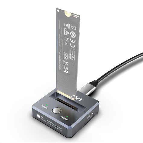 JEYI M 2 SSD Reader For NVMe SATA To USB C PCIe SSD Docking Station