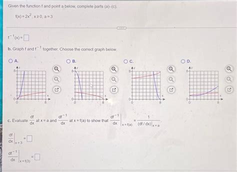 Solved Given The Function F And Point A Below Complete Chegg Com