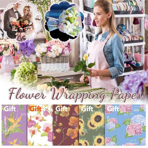 Papel Para Envolver Flores Big Flower Kraft Flower Shop Bou Cuotas Sin Inter S