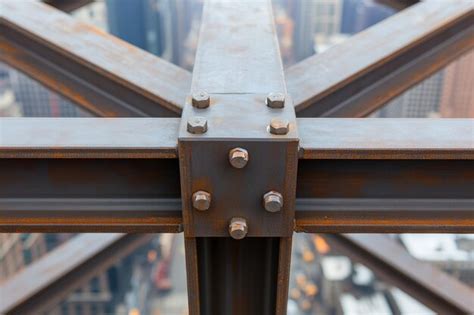 Detailed View Of A Complex Steel Lattice Structure Being Installed For