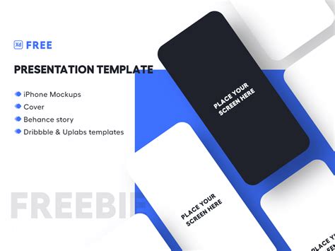 App Presentation Template Free Xd Resource Adobe Xd Elements